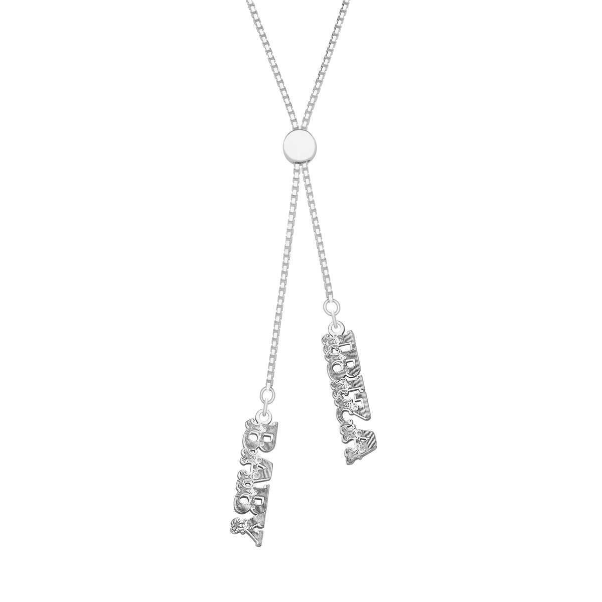 Bespoke Word Slider Necklace - Custom Word Pendant | CarterGore