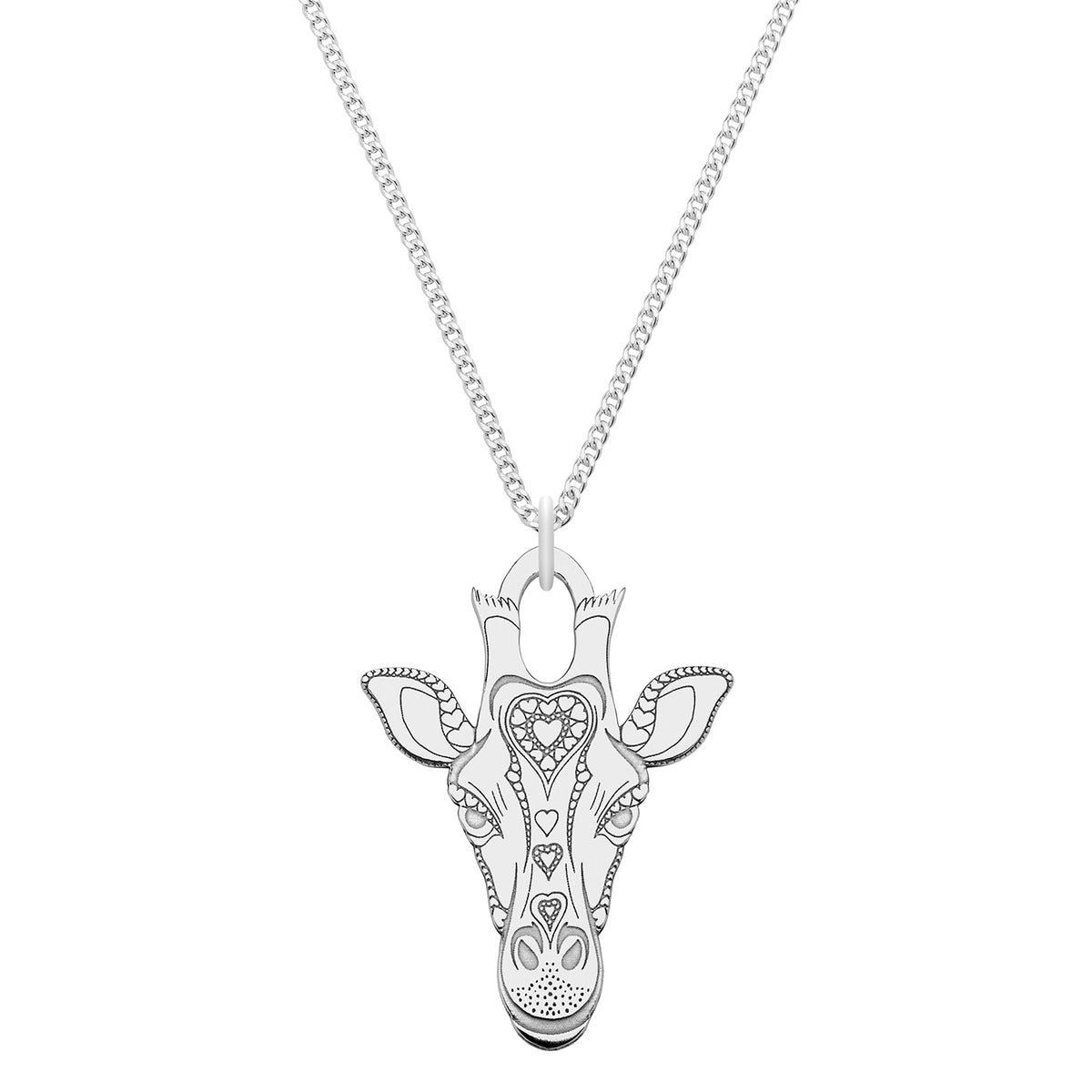Giraffe Pendant Necklace In Silver & Gold | CarterGore
