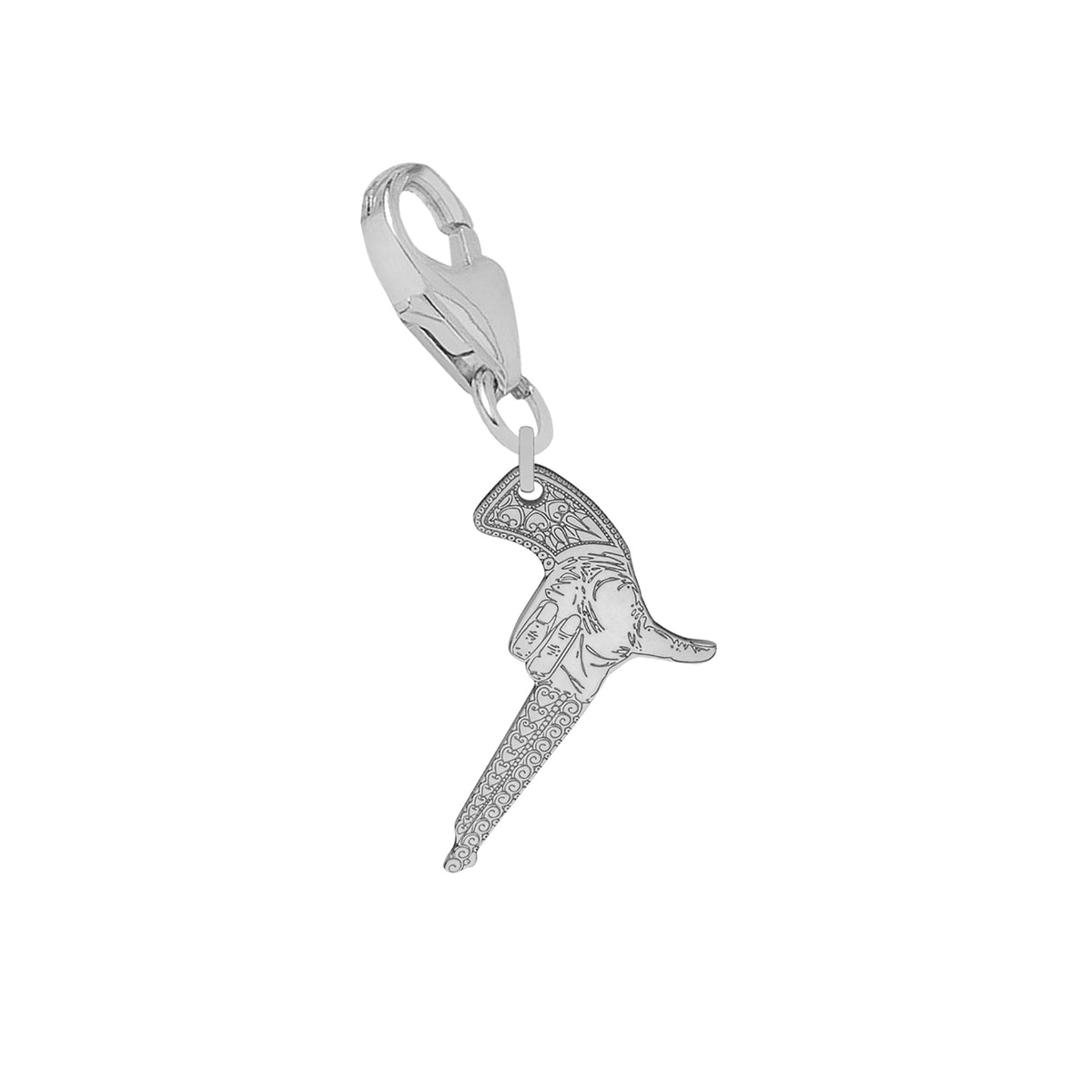 Handgun Charm In 925 Sterling Silver | CarterGore