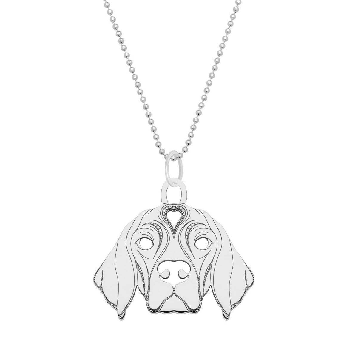 Beagle Pendant Necklace In Silver & Gold | CarterGore
